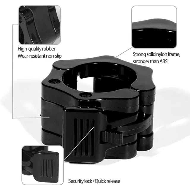ETG 50mm Quick Release Collar Clamps For Olympic Bars, Gym Equipment ...